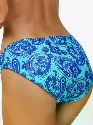 CAHA CAPO DUBAI Paisley Bikini Bottoms With Metal Detail