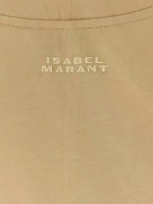 Isabel Marant Étoile Round Neck Short Sleeve T-shirt With Structured Shoulders