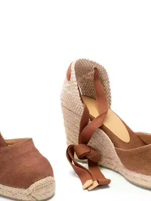CastaÑer Wedge Espadrilles With Ribbon Fastening