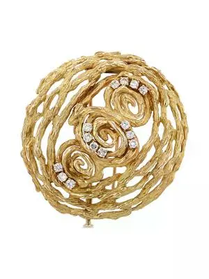 CHAUMET 1970's Diamond Brooch