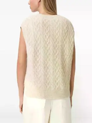 ALLSAINTS Cable Knit Sleeveless Vest