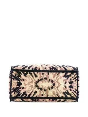 Dior Lady D-lite Embroidered Canvas Satchel - Blue