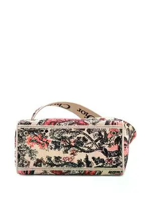 Dior Lady D-lite Embroidered Raffia Satchel - Multicolour