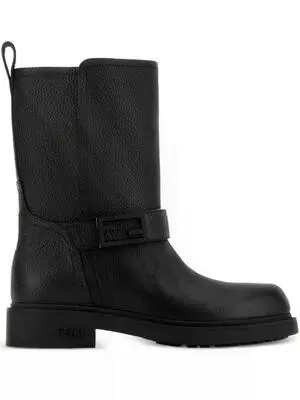 Fendi Leather Buckle Boots