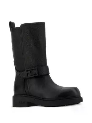 Fendi Leather Buckle Boots