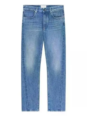 Givenchy Flared Trousers With Visible Stitching - Blue