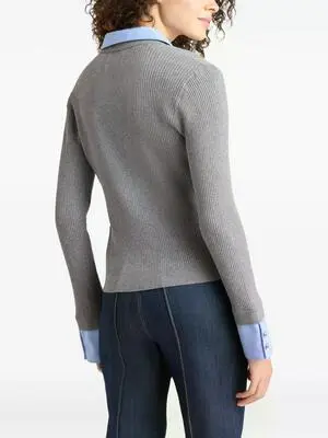 Cinq À Sept Soma Ribbed Buttoned Cardigan