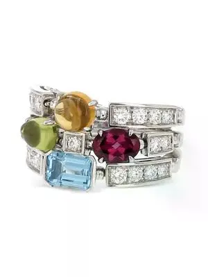 BVLGARI 2010's Allegra Diamond Gemstone Ring