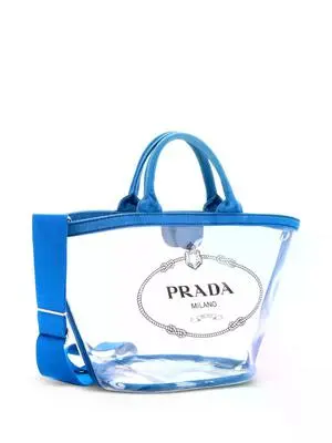 Prada Logo Pvc Tote Bag