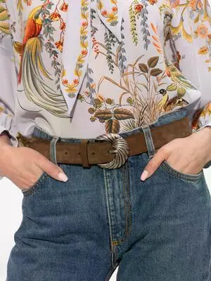 Etro Textured Buckle Belt