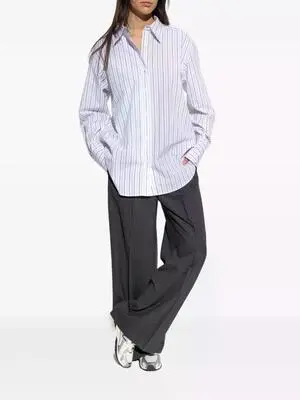 SAMSOE SAMSOE Striped Button-down Shirt