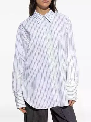 SAMSOE SAMSOE Striped Button-down Shirt