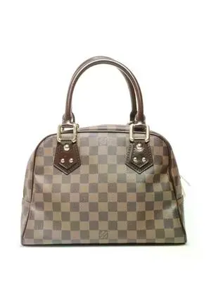 LOUIS VUITTON Damier Ébene Manhattan Pm Tote Bag - Brown