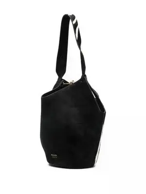 Khaite Mini Zebra-print Tote Bag - Black