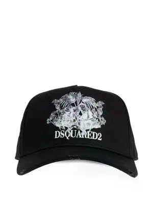 Dsquared2 Graphic Baseball Cap - Black