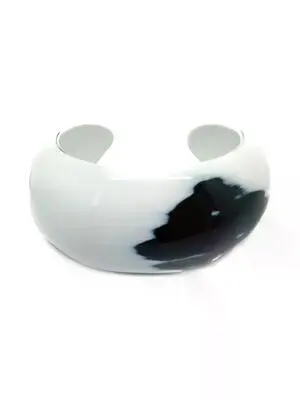 JENNIFER GIBSON JEWELLERY Monochrome Cuff - White