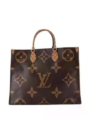 LOUIS VUITTON Onthego Reverse Monogram Giant Gm Tote Bag - Brown