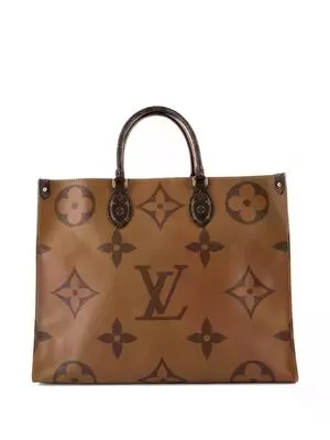 LOUIS VUITTON Onthego Reverse Monogram Giant Gm Tote Bag - Brown