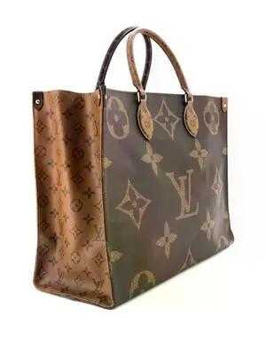 LOUIS VUITTON Onthego Reverse Monogram Giant Gm Tote Bag - Brown