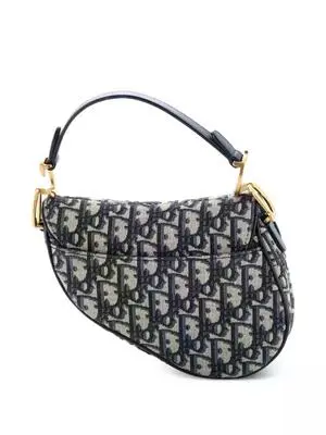 Dior Saddle Handbag Oblique Canvas Mini Shoulder Bag - Blue