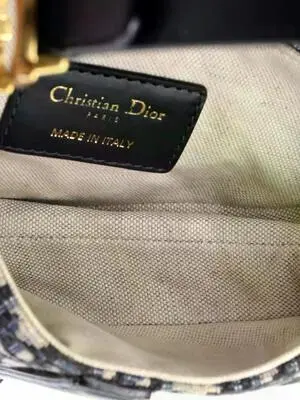Dior Saddle Handbag Oblique Canvas Mini Shoulder Bag - Blue