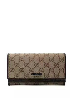 Gucci 2000-2015 Canvas Wallet - Brown