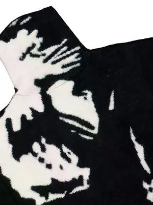 DOUBLET High Neck Jacquard Knit Sweater