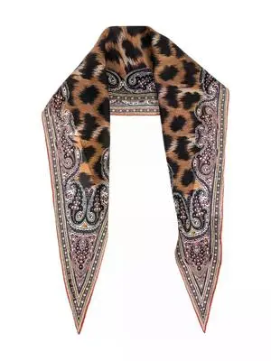 Etro Animal-print Scarf - Brown