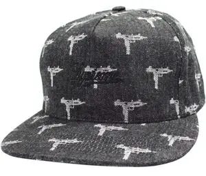 Supreme Denim Jacquard Uzi 5 Panel Cap