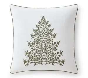 MARTHA STEWART Holiday Tree Cotton 20'x20' Deco Rative Pillow - One-color