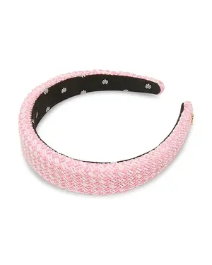 Lele Sadoughi Alice Tweed Headband - Pink