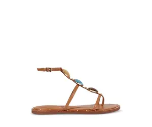 Schutz Milos Leather Flat Sandals