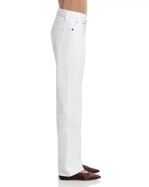 EB DENIM Alida Loose Bowed Leg Jeans - White