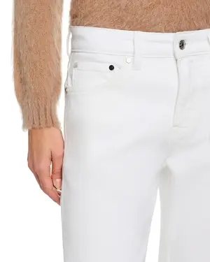 EB DENIM Alida Loose Bowed Leg Jeans - White