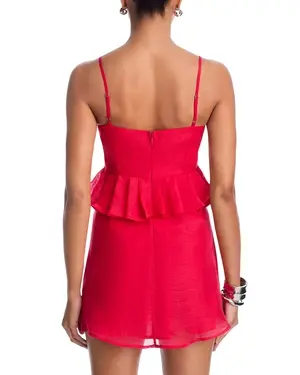 Aqua Rosette Mini Dress