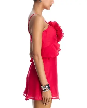 Aqua Rosette Mini Dress