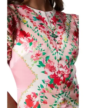 Coast Lisa Printed Ruffle Hem Midi Dress