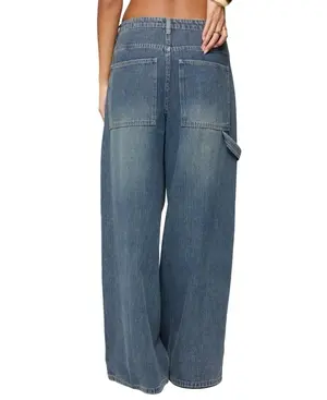 EDIKTED Jaycee Low Rise Baggy Carpenter Jeans
