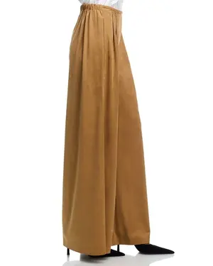 Norma Kamali Pleated Wide-leg Pants
