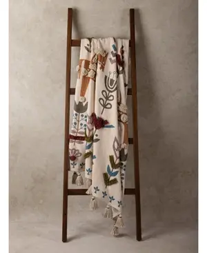 GAURI KOHLI Kyoto Throw Blanket, 60" L X 50" W