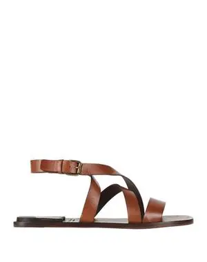 Officine Creative Leather Gladiator Sandals - Brown