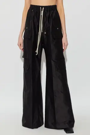 Rick Owens Wide-leg Cargo Trousers - Black