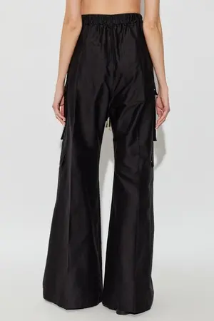 Rick Owens Wide-leg Cargo Trousers - Black