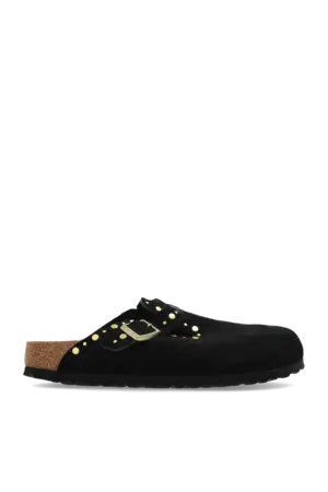 BIRKENSTOCK Boston Riviet Border Mules - Black