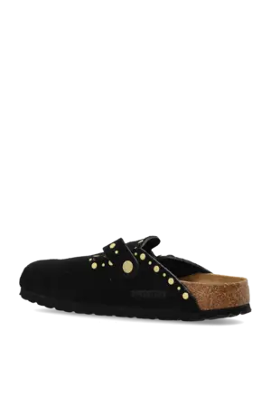 BIRKENSTOCK Boston Riviet Border Mules - Black