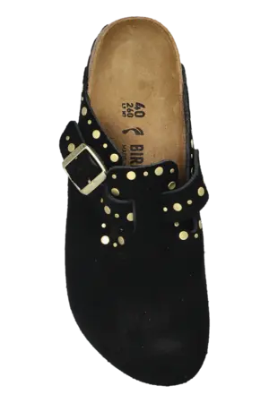 BIRKENSTOCK Boston Riviet Border Mules - Black