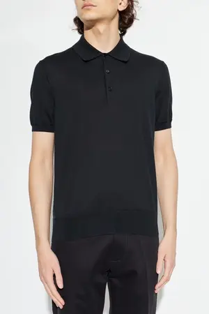TOM FORD Cotton Polo - Black