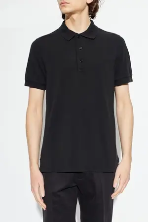TOM FORD Short-sleeved Polo - Black