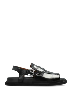 Marni Leather Sandals - Black