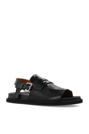 Marni Leather Sandals - Black